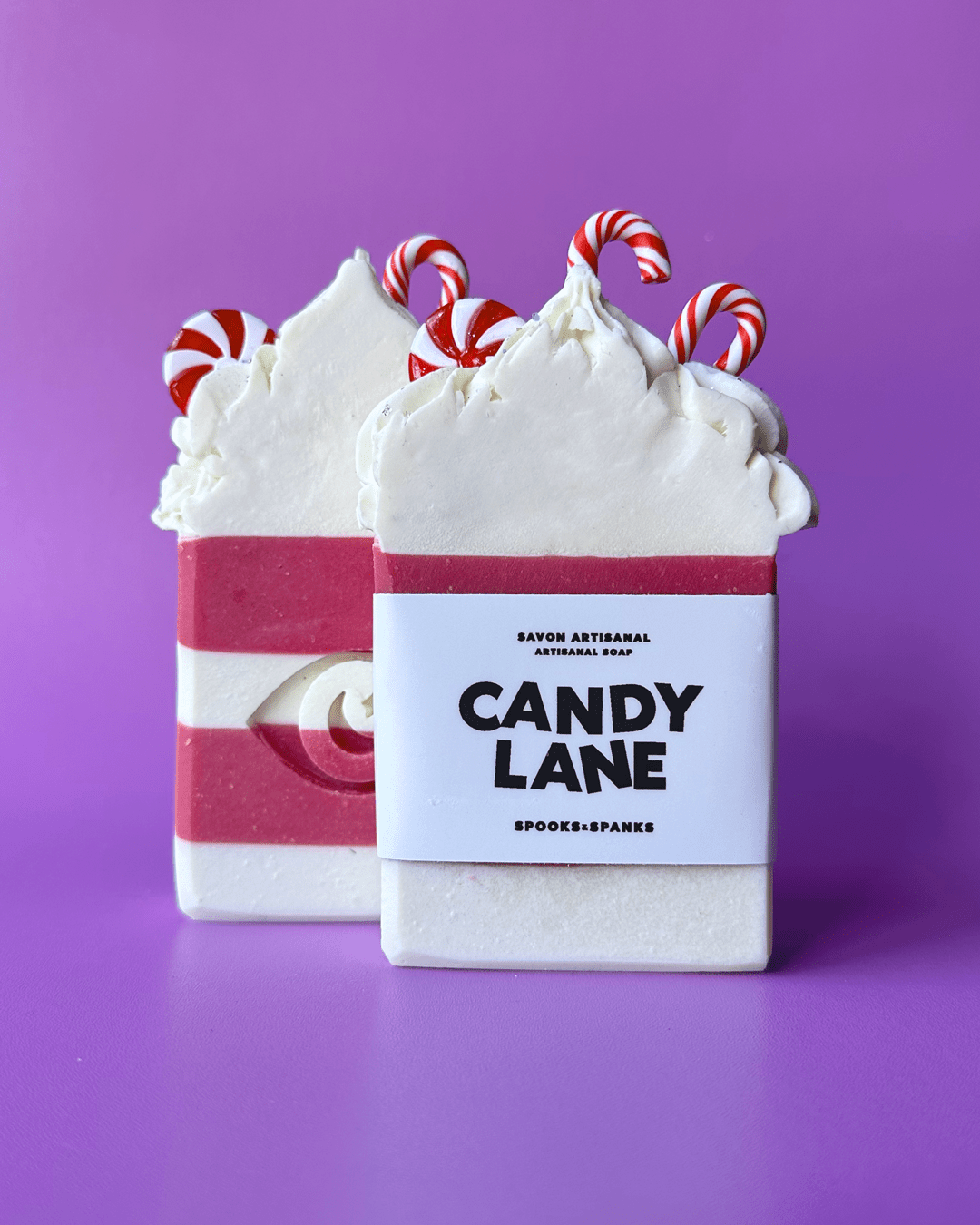 Candy Lane Soap Bar - Sweet mint + vanilla – Spooks & Spanks